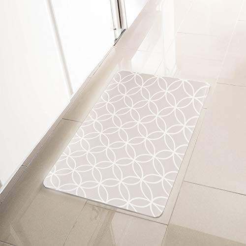 Simple Being Anti Fatigue Kitchen Floor Mat, Comfort Heavy Duty Standing Mats, Ergonomic Non-Toxic Waterproof PVC Non Slip Washable for Indoor Outdoor Home Office (Grey Tile)