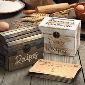 Premium Recipe Cards 4x6 Double Sided - 50 pcs - Quality Thick Card Stock - 14pt