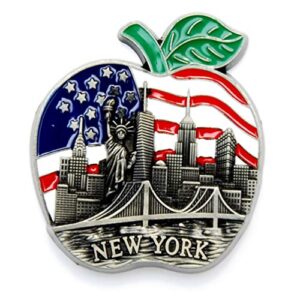 color may vary. statue of liberty, empire state building new york souvenir fridge ny magnet - nyc texi, statue of liberty, empire state building nyc magnet (pack 1)