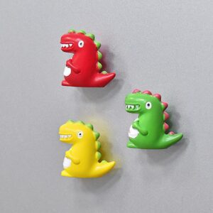 Resin Refrigerator Magnet Set of 8, Dinosaur Fridge Magnet for Home Decoration, Photo Display, Office Message, Kitchen Accessories