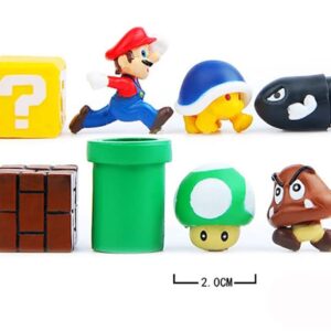 20 Pieces of 3D Mario Fridge Magnets Sets for Home Room Decor Decorative Refrigerator Fun School Office Whiteboard Christmas Magnet (20pcs)