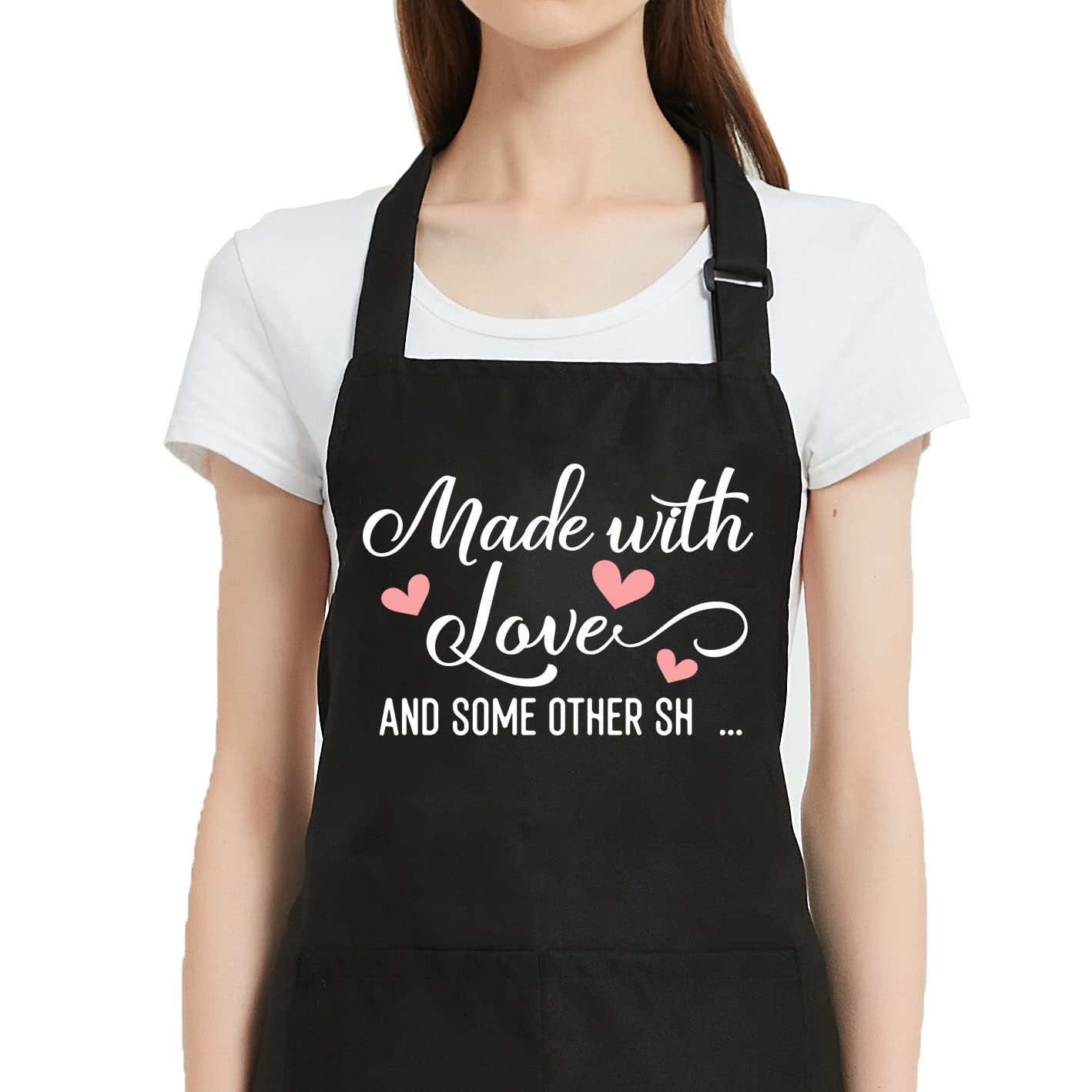 Jpayxese Cooking Gifts for Women, Funny Aprons for Women Cute with Pockets, Baking Chef Kitchen Apron Gifts for Bakers Mom Wife Birthday Mothers Day Christmas