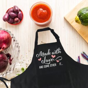 Jpayxese Cooking Gifts for Women, Funny Aprons for Women Cute with Pockets, Baking Chef Kitchen Apron Gifts for Bakers Mom Wife Birthday Mothers Day Christmas