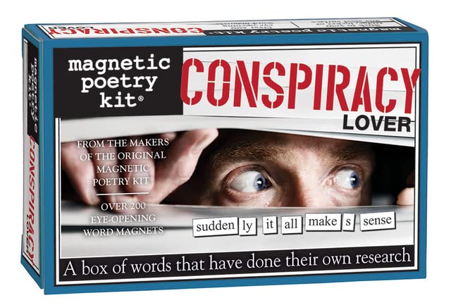 Magnetic Poetry Conspiracy Lover Kit – Conspiracy Words for Refrigerator - Write Poems and Letters on The Fridge - Made in The USA