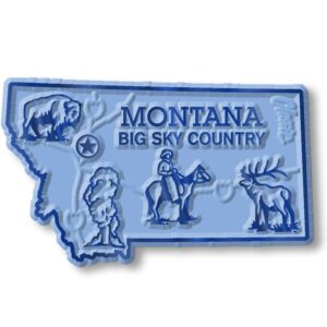 montana small state magnet by classic magnets, 2.3" x 1.5", collectible souvenirs made in the usa