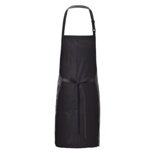 COGANA Server Apron with Pockets, Aprons for Men, Chef and Waitress Apron, Black