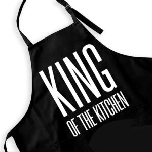 premium quality kitchen apron for men,funny aprons for men,king of the kitchen, mr. apron, men' birthday gift,gifts for dad,one size fits all