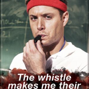 Supernatural Dean Gym Coach Magnet - This Whistle Makes me Their god. 2.5" X 3.5" Magnet for Refrigerators and Lockers…