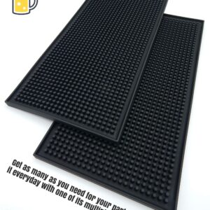 Bar Mat 6x12 for Cocktails and Coffee Bar Perfect Dish Drying Mat (1) - Professional Bar Spill Mat Perfect Barware for Bar Set - Dish Drying Soft Rubber Mat for Delicate Glass Dishes and Cups