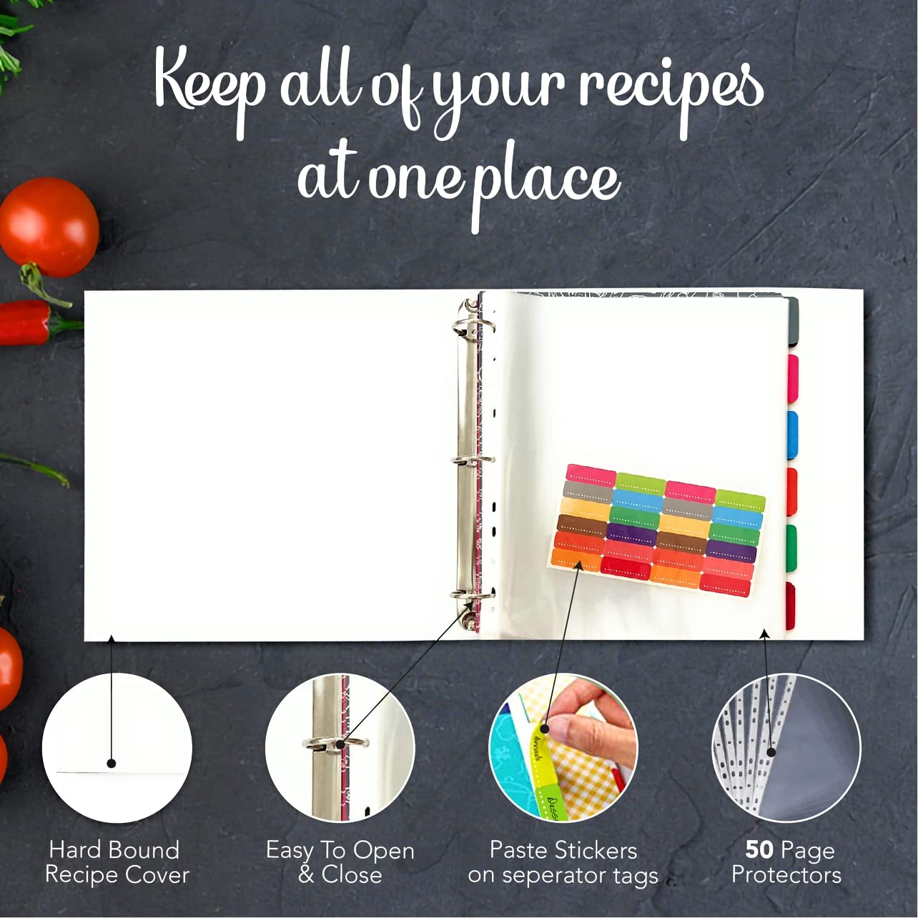 Recipe Binder Comes with Recipe Book, Recipe Book to Write in Your Own Recipes, Recipe Books, Recipe Notebook, Recipe Book Binder, Blank Cookbook, Recipe Binder Ring, Cook Books to Write in