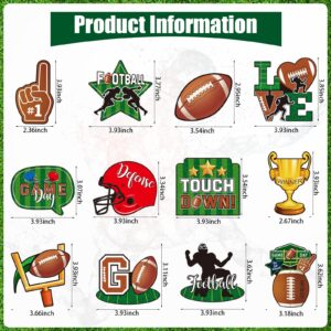 12 Pieces Football Refrigerator Magnets Stickers Football Magnetic Stickers Football Car Magnets Bumper Sticker Football Party Decorations for Kitchen Locker Office Fridge Magnet Cover (Classic Style)