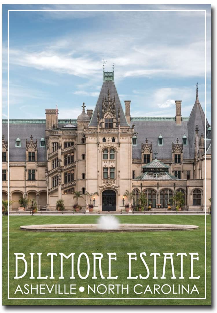 The Biltmore Estate Asheville, North Carolina Fridge Magnet Size 2.5" x 3.5"