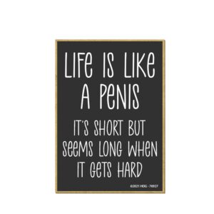 honey dew gifts, life is like a penis, 2.5 inches by 3.5 inches, locker decorations, refrigerator magnets, fridge magnets, decorative magnets, funny magnets, magnets fridge, inappropriate gifts