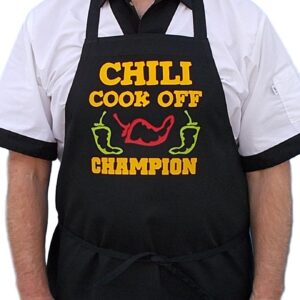 Chili Cook Off Champion Black Apron For Winning Prize