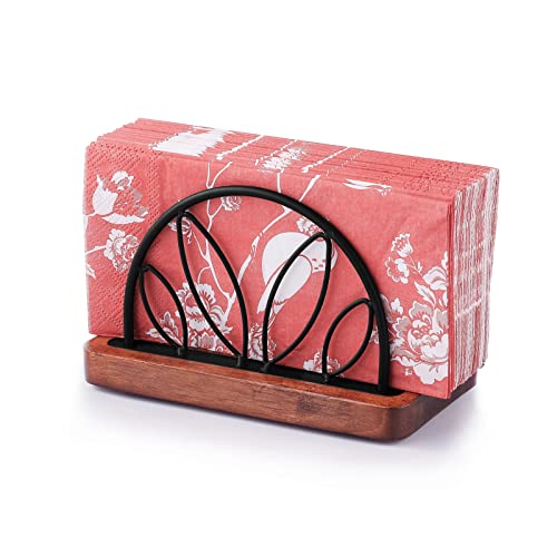 Napkin Holders for Table and Kitchen,YEPATER Wooden Paper Napkin Holder for Dinner Classic Home