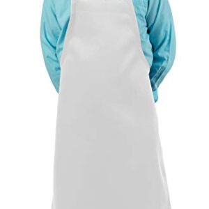 KNG Kids Cooking Apron for Girls and Boys – Small, White