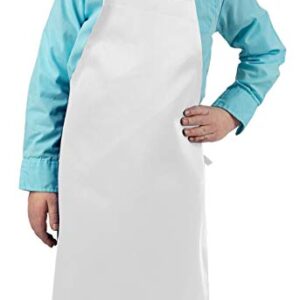 KNG Kids Cooking Apron for Girls and Boys – Small, White