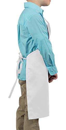 KNG Kids Cooking Apron for Girls and Boys – Small, White