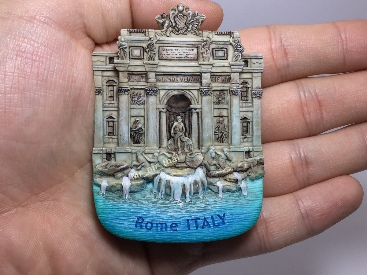 Mr_air_thai_Magnet_World Roma Fontana Di Trivi Rome Italy Resin 3D Fridge Magnet Souvenir Tourist Gift