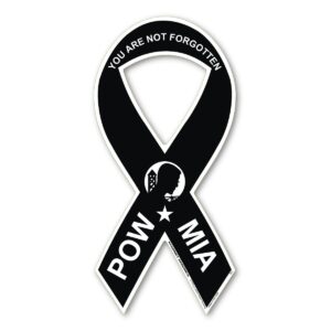 pow/mia black ribbon magnet