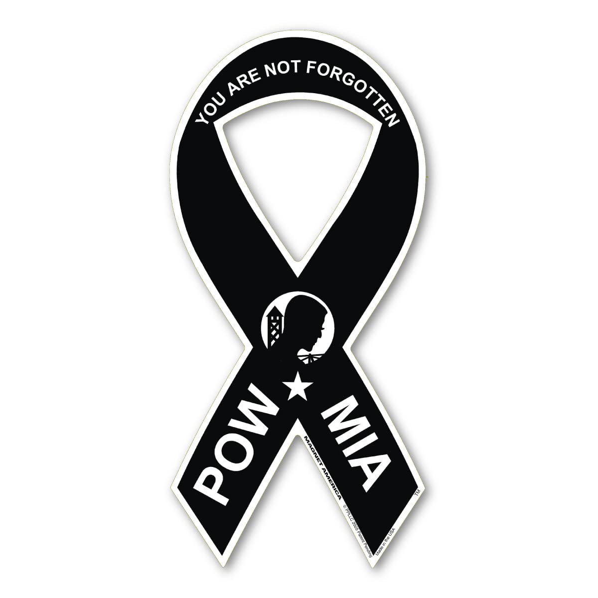 POW/MIA Black Ribbon Magnet