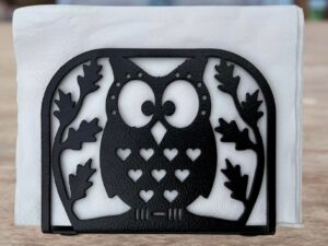 heavenlykraft napkin holder dispenser kitchen decor paper napkin holder modern napkin holder tissue holder for dining table napkin holder kitchen napkin stand farmhouse table napkin holder (owl)