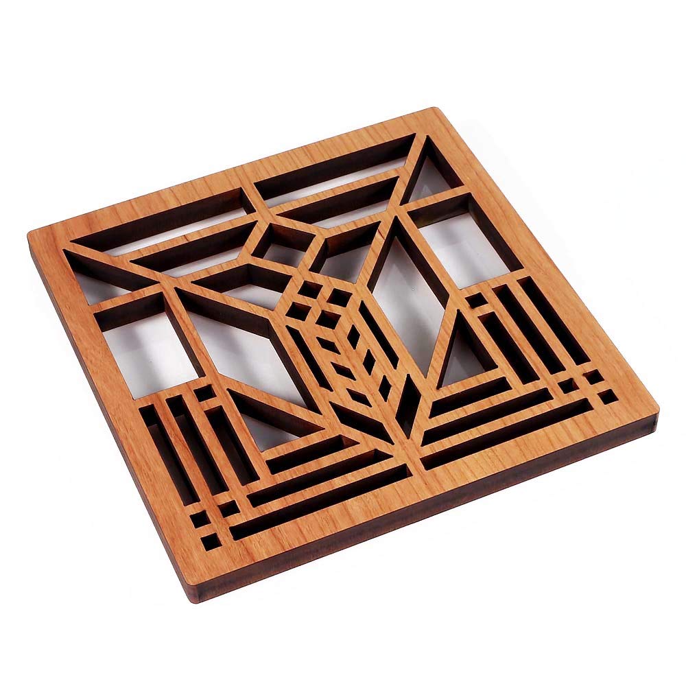 Frank Lloyd Wright Lake Geneva Hardwood Trivet