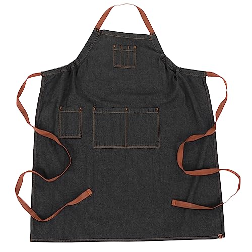 Chef Works Unisex Memphis Chefs Bib Apron, Black, One Size