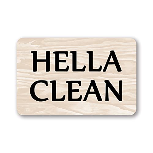 Hella Clean and Dirty Af Magnet Dishwasher Magnet Oxepleus Double Sided Dirty Clean Sign for Dishwasher (3D Wood)