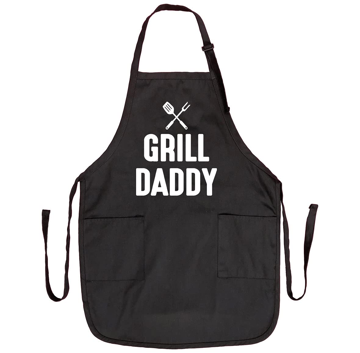 FamilyTeePrints Grill Daddy - Grill Apron - Funny Apron - Funny Grill Apron