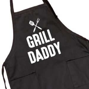 FamilyTeePrints Grill Daddy - Grill Apron - Funny Apron - Funny Grill Apron