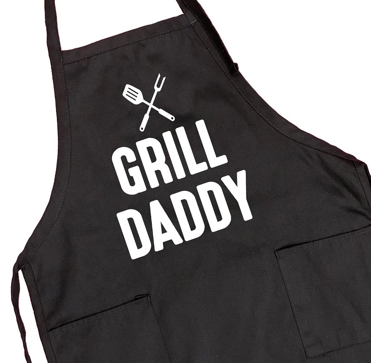 FamilyTeePrints Grill Daddy - Grill Apron - Funny Apron - Funny Grill Apron