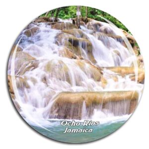 ocho rios ocho rios jamaica caribbean sea fridge magnet 3d crystal glass tourist city travel souvenir collection gift strong refrigerator sticker