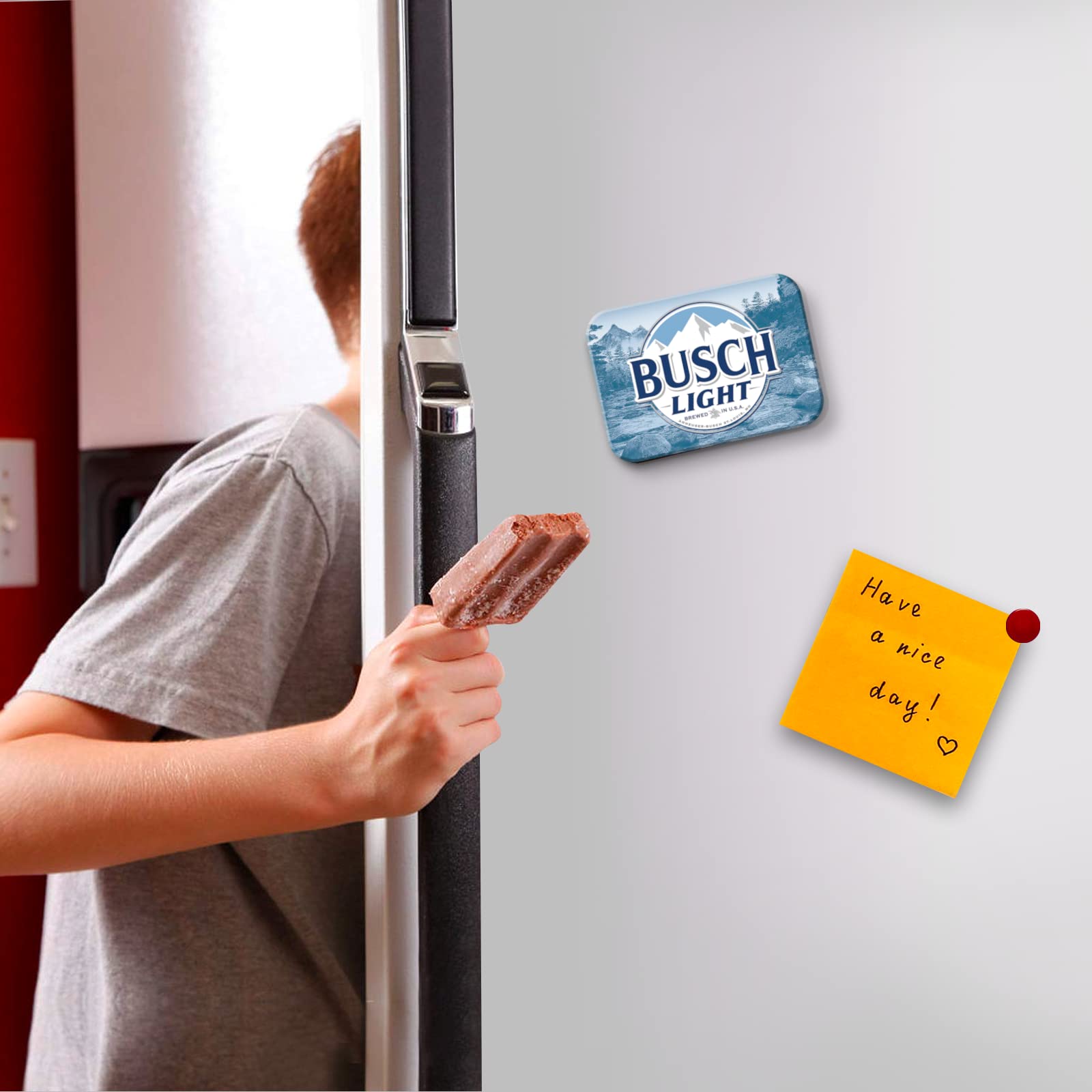 Desperate Enterprises Busch Light Refrigerator Magnet - Funny Magnets for Office, Home & School - Made in The USA