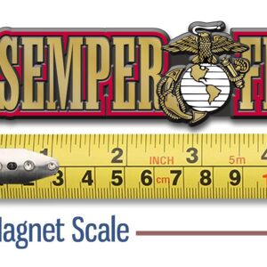 U.S. Marine Corps Magnet Set by Classic Magnets, 4-Piece Set, Collectible Souvenirs Made in The USA