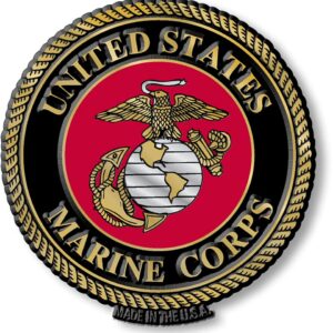 U.S. Marine Corps Magnet Set by Classic Magnets, 4-Piece Set, Collectible Souvenirs Made in The USA