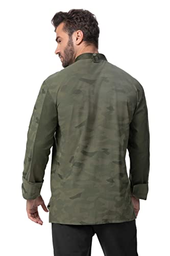 Chef Works Men's Mojave Chef Coat, Olive, Medium