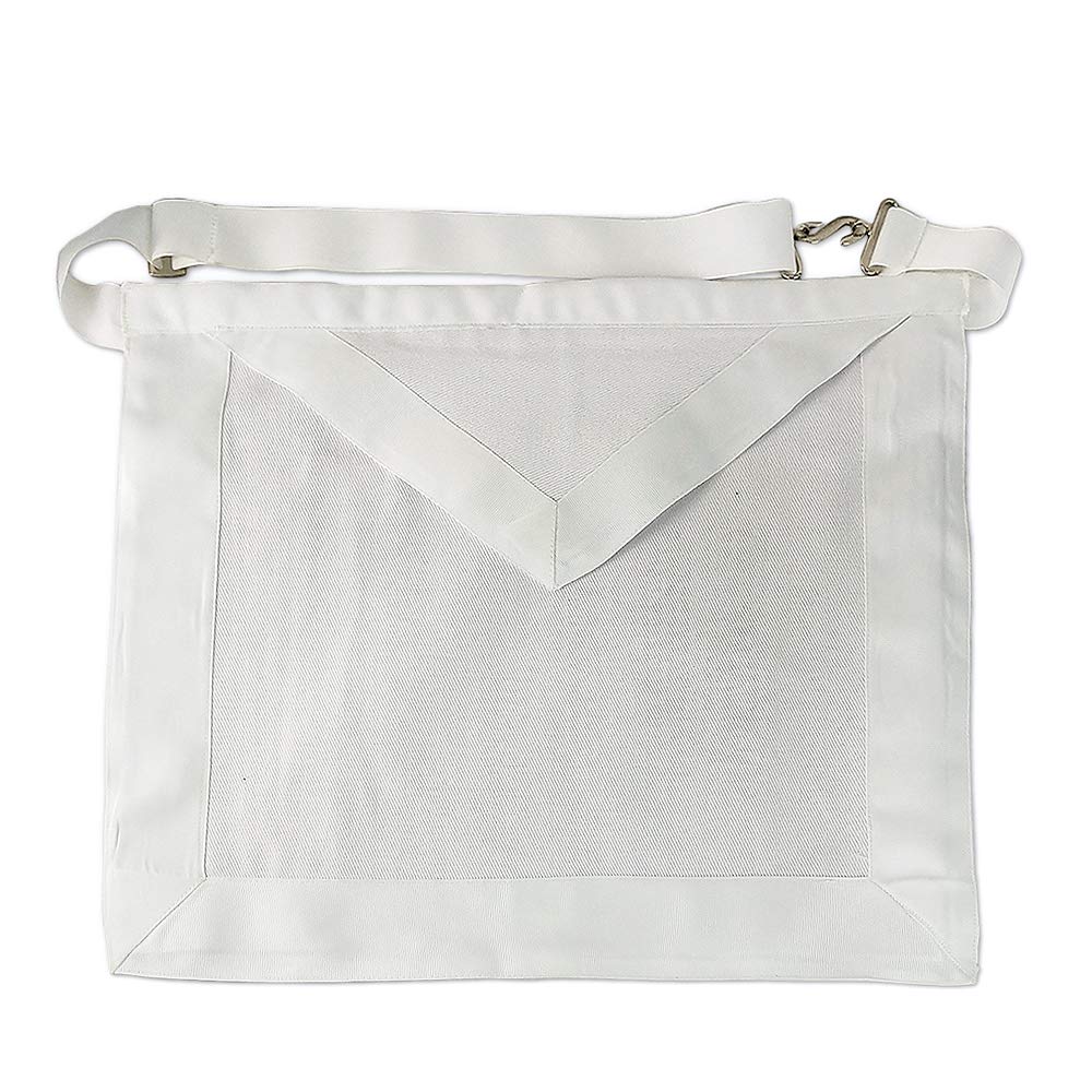 Freemason Entered Apprentice Masonic White Cloth Apron