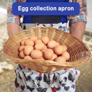 DatingDay Chicken Egg Farm Eggs Gathering Collecting Apron Pocket Perfect for Holding Multiple Egg (30cm*25cm)-3 Pockets for Children