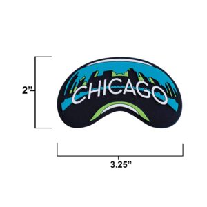 Vagabond Heart Chicago Illinois PVC Fridge Magnet - Chicago Bean Souvenir