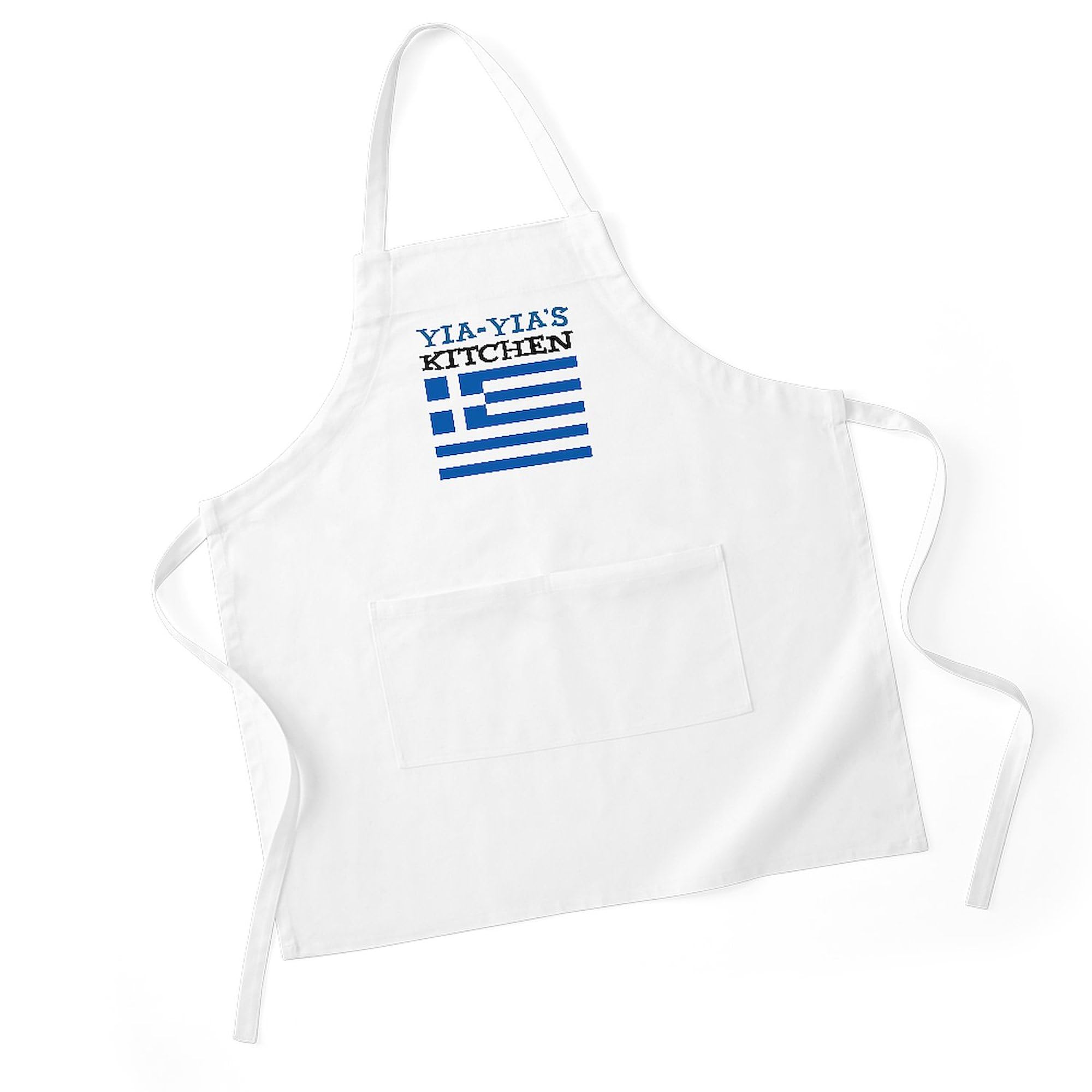 CafePress Yia Yia's Kitchen Kitchen Apron with Pockets, Grilling Apron, Baking Apron