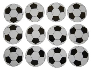 novel merk soccer ball circle decorations small refrigerator magnet set miniature design (12 pieces)