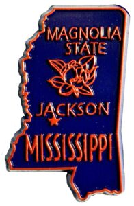 mississippi the magnolia state souvenir fridge magnet