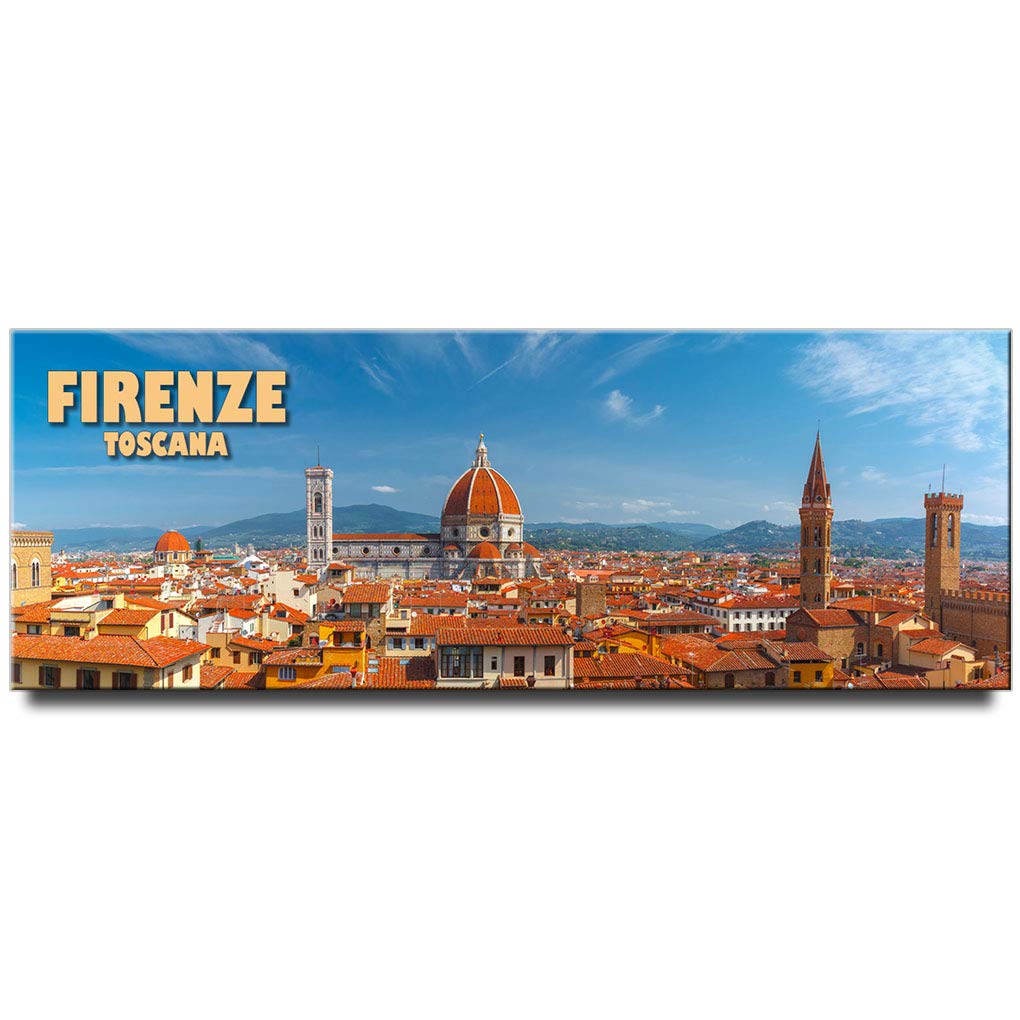 Florence Panoramic Fridge Magnet Toscana Travel Souvenir Italy Firenze