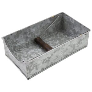 boston international metal napkin holder caddy, guest towel size, silver with weight