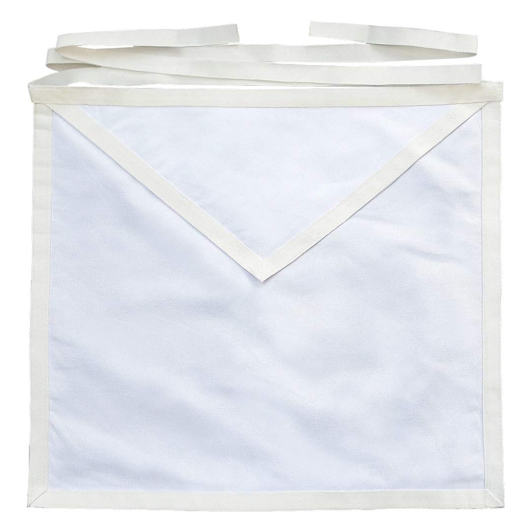 Masonic White Cotton Member Apron (Single)