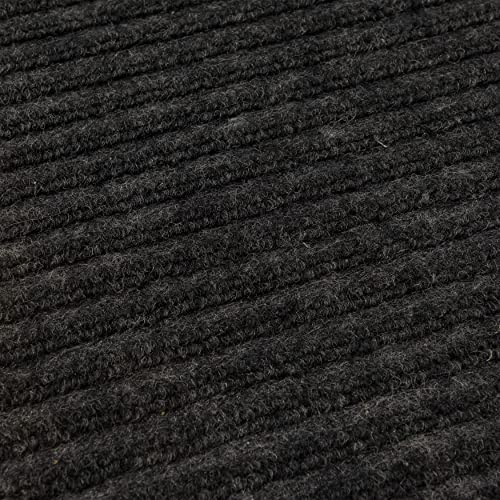 Mohawk Home Utility Floor Mat Solid Charcoal Grey (2' x 3') Perfect for Garage, Entryway, Porch, and Laundry Room