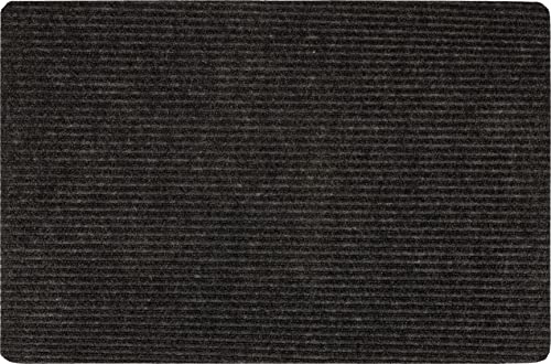 Mohawk Home Utility Floor Mat Solid Charcoal Grey (2' x 3') Perfect for Garage, Entryway, Porch, and Laundry Room