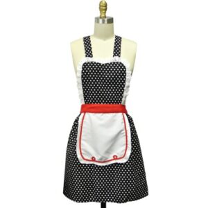 Kella Milla womens Cooking food service uniforms aprons, Black, One Size US