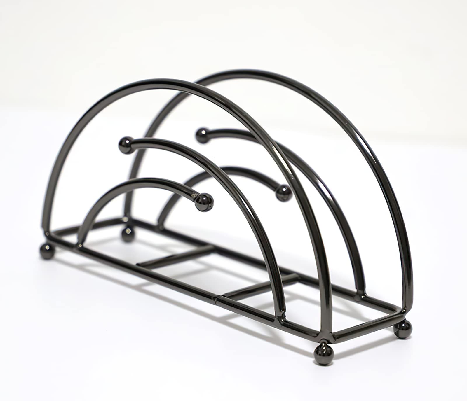 Napkin Holder，Metal Black Napkins Holder，Farmhouse Napkin Holder for Tables，Kitchen，Dining Room Decor